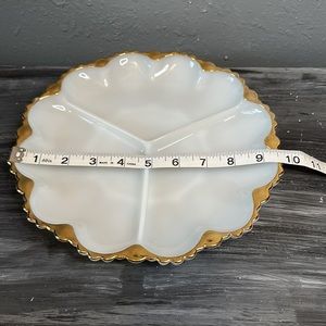 Anchor Hocking | Dining | Vintage Anchor Hocking Milk Glass Divided ...